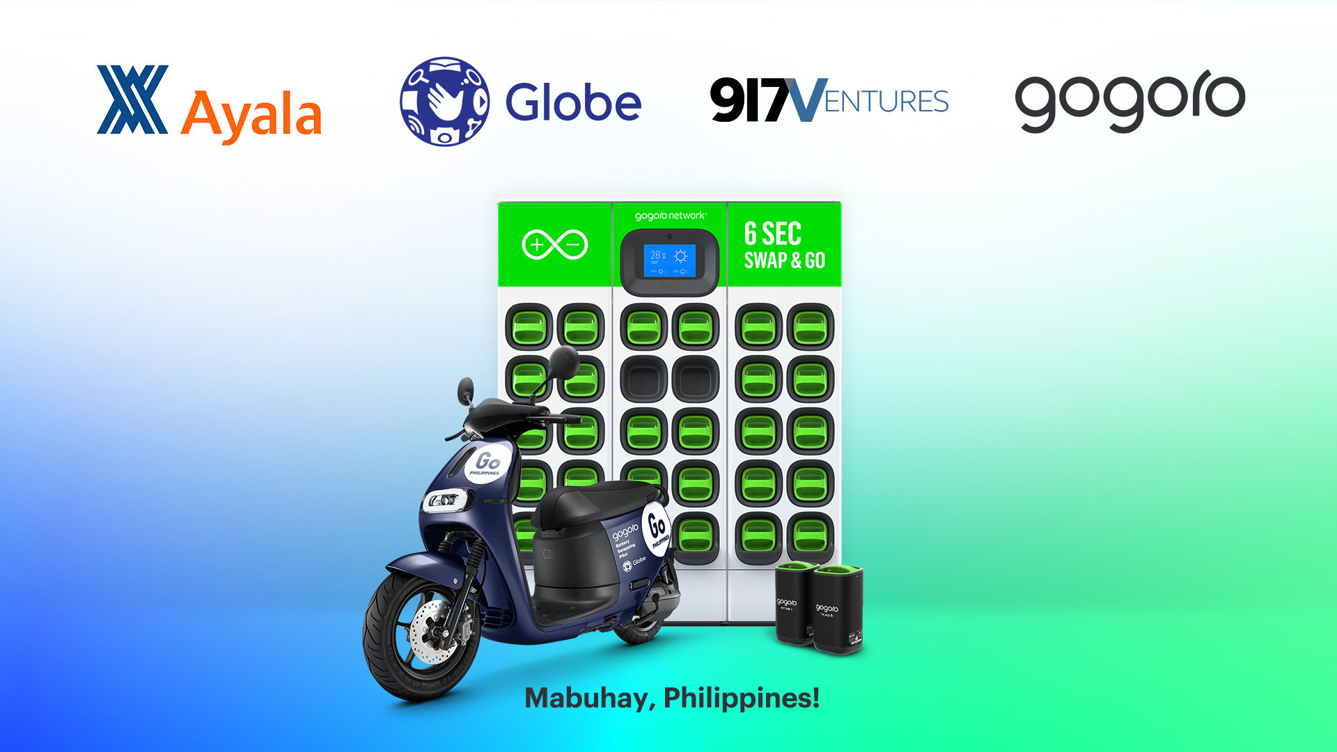 Gogoro partners Globe's 917Ventures, Ayala Corporation to bring battery ...