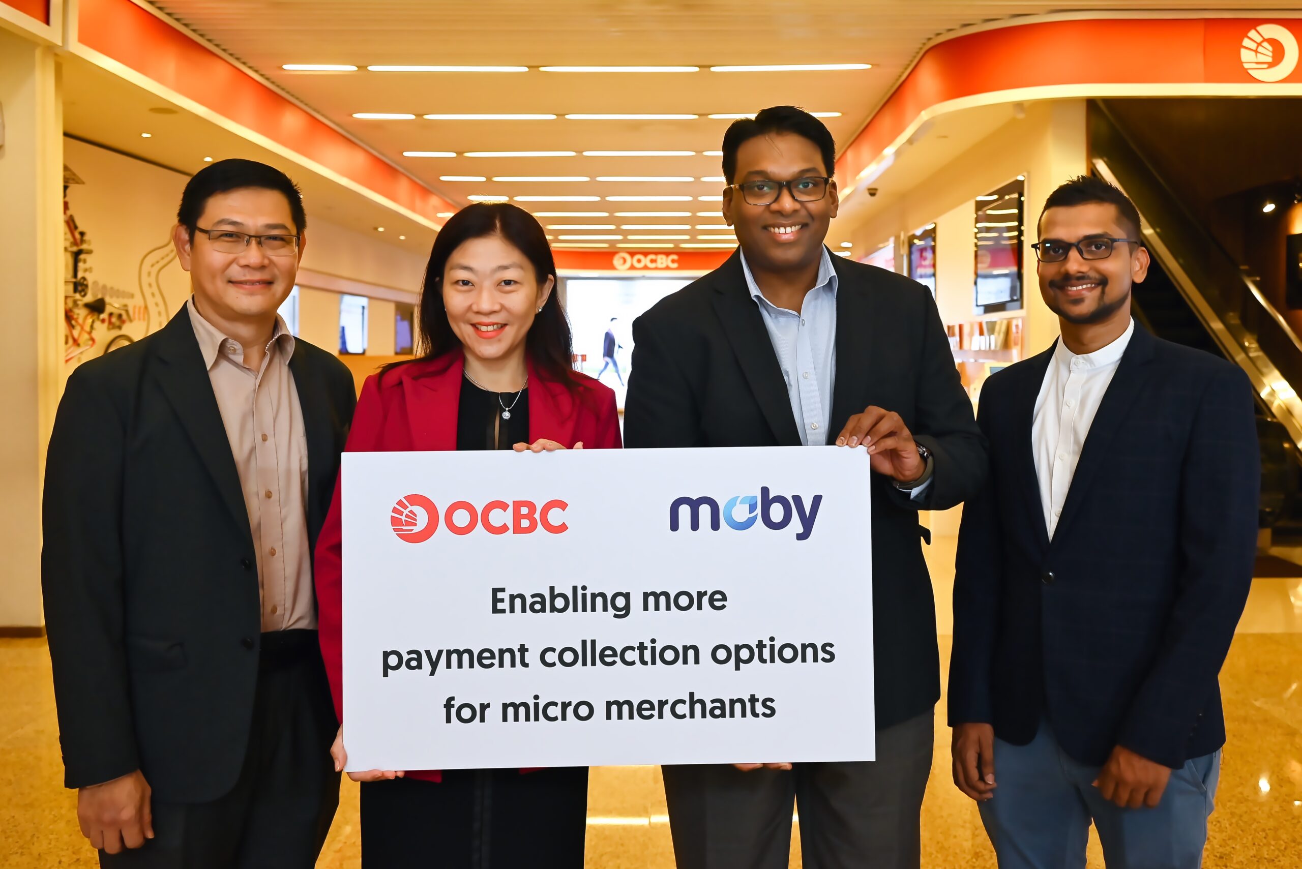 OCBC partners fintech firm MOBY to provide more payment collection options for micro merchants ...