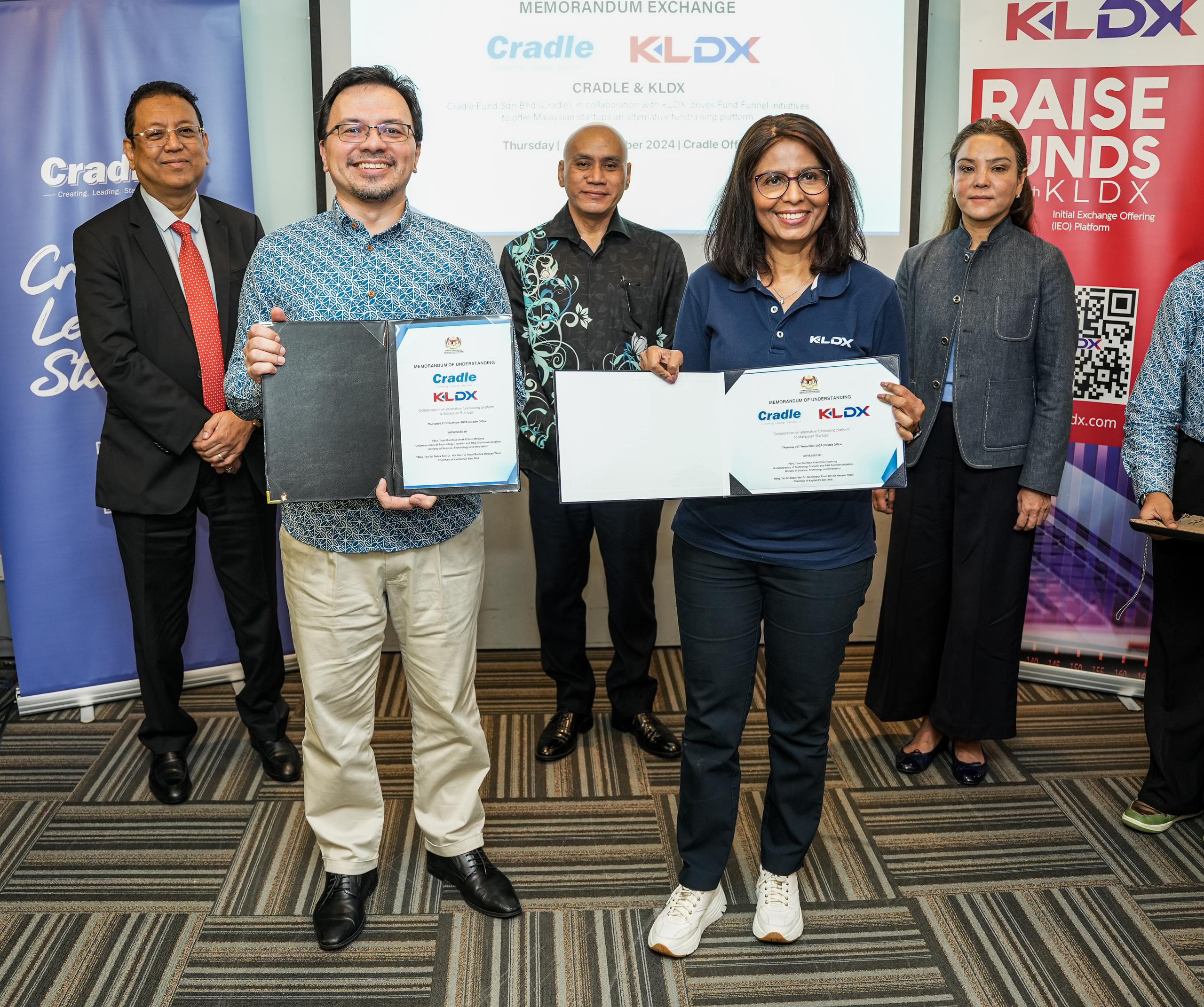 Cradle and KLDX team up to introduce alternative fundraising platform for Malaysian startups ...