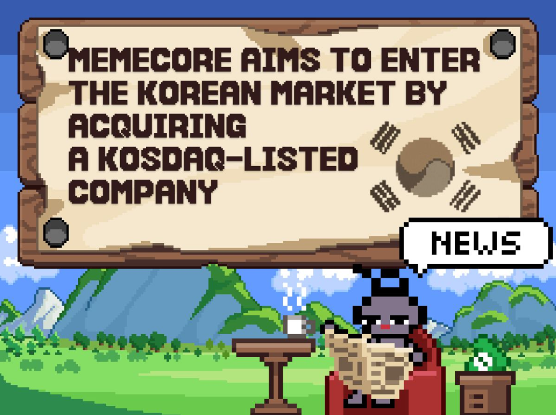 Singapore's MemeCore expands to South Korea with acquisition of KOSDAQ ...