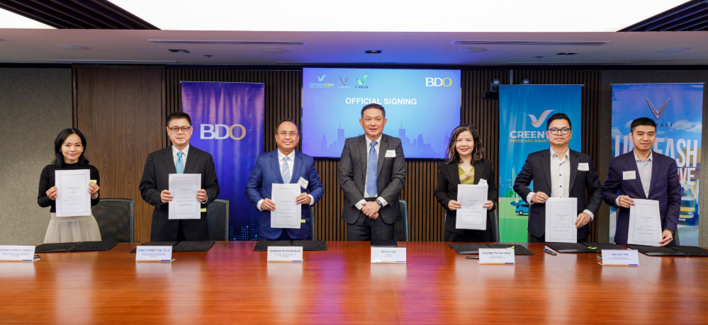 VinFast, V-Green, and Green GSM seal strategic partnership with BDO Unibank to drive e-mobility ...