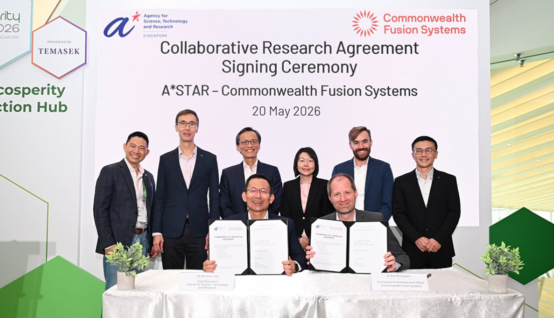 A*STAR, Commonwealth Fusion Systems sign collaborative research ...